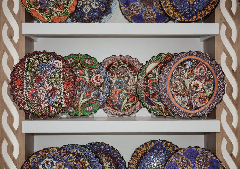 Turkish Ceramics in Gift Shop Turkey Stock Image - Image of gift ...