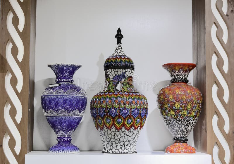 Turkish Ceramics in Gift Shop Turkey Stock Image - Image of gift ...