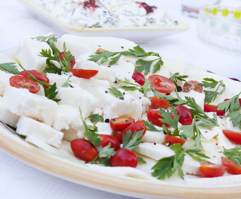 Turkish cheese stock image. Image of service, food, decoration - 45982085