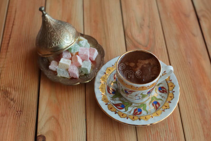 Turkish coffee stock photo. Image of break, drink, beans - 51980256