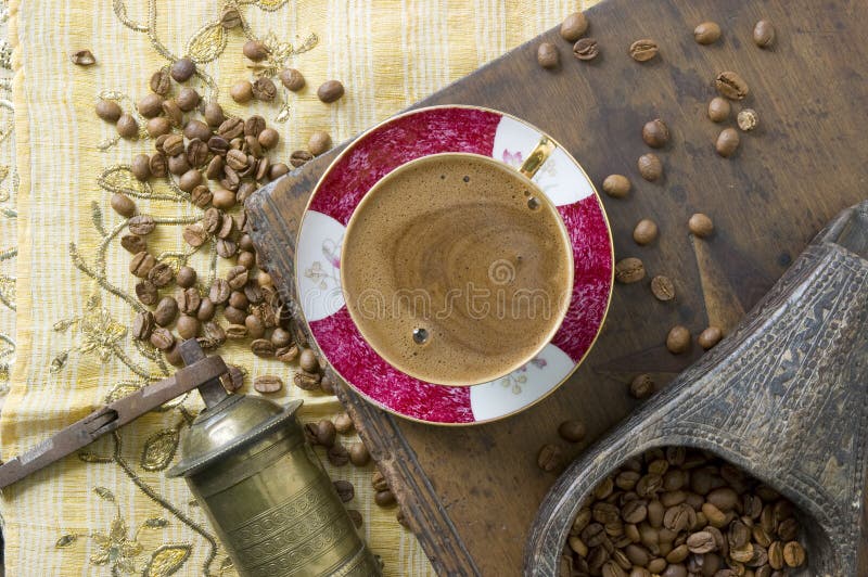 Turkish Coffee - Greek Coffee Stock Image - Image of turkish, pieces ...