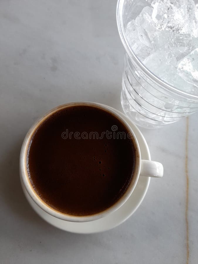 Turkish coffee with ice stock photo. Image of doubleturkishcoffee ...