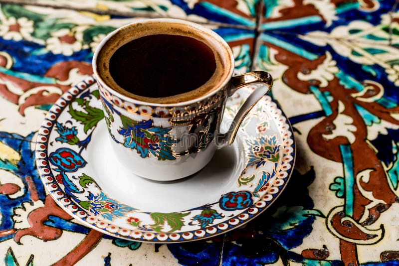 Turkish Coffee in Ottoman Cup Stock Image - Image of cafe, foam: 88654865