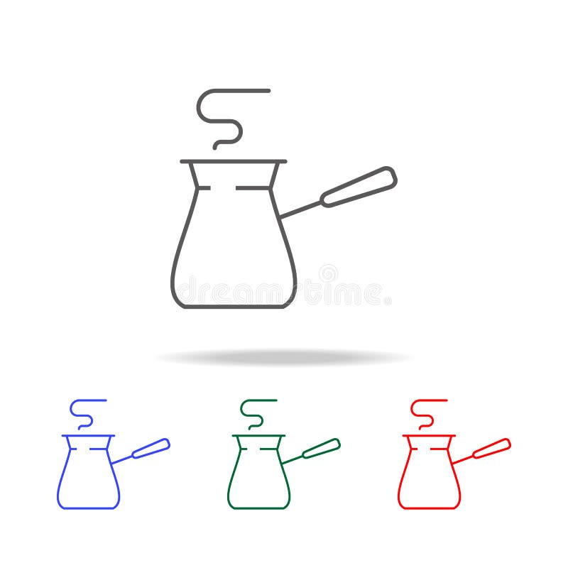 Turkish Coffee Pot Line Icon. Detailed Set of Web Icons and Signs ...