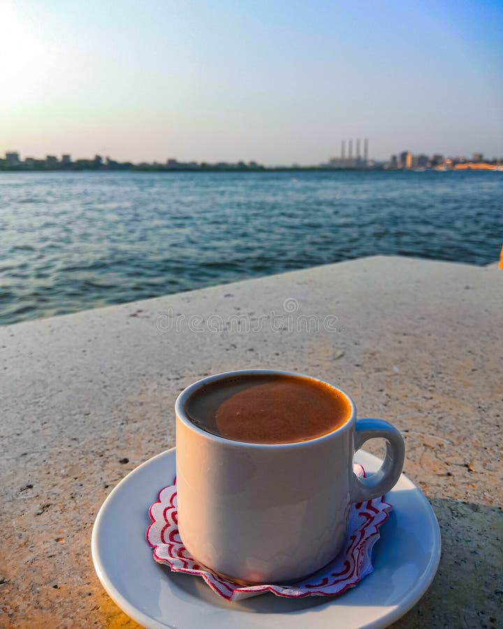 Turkish Coffee beside the River Stock Image - Image of beach, themes ...