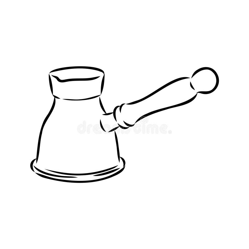 Turkish Coffee, Coffee, Sketch of Coffee Beans, Vector Stock Vector ...