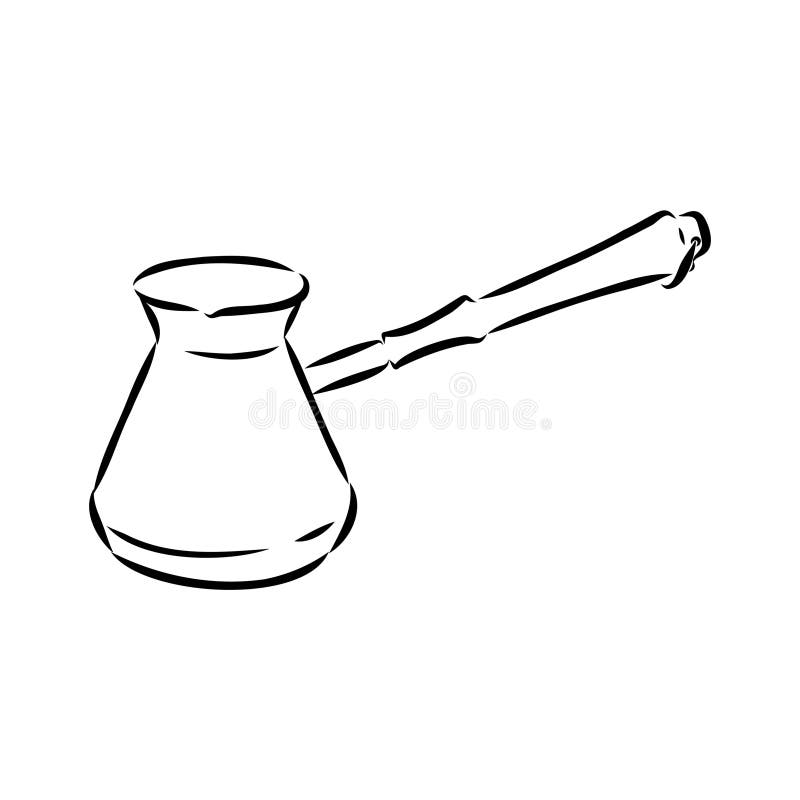 Turkish Coffee, Coffee, Sketch of Coffee Beans, Vector Stock Vector ...