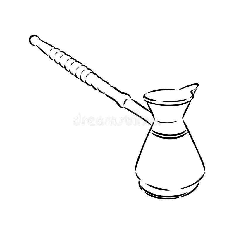 Turkish Coffee, Coffee, Sketch of Coffee Beans, Vector Stock Vector ...