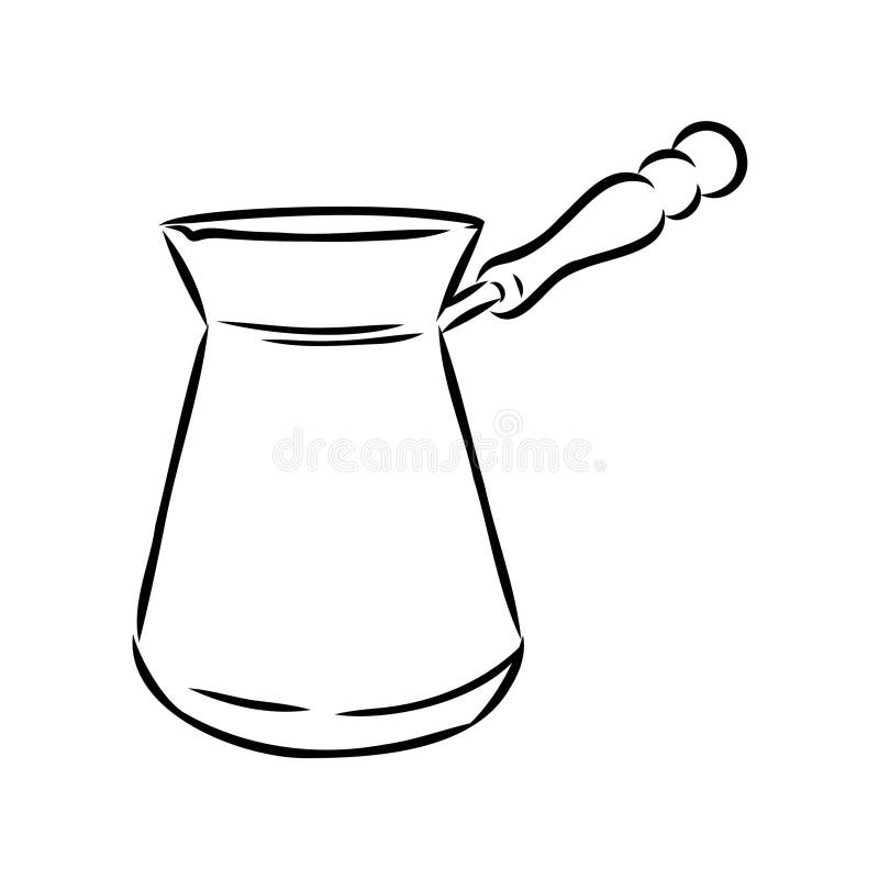 Turkish Coffee, Coffee, Sketch of Coffee Beans, Vector Stock Vector ...