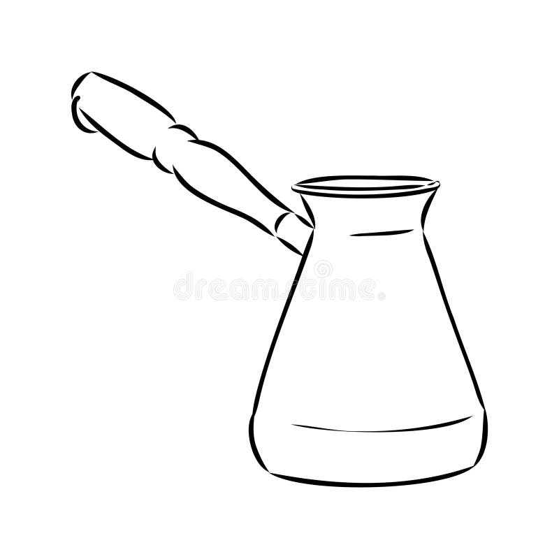 Turkish Coffee, Coffee, Sketch of Coffee Beans, Vector Stock Vector ...