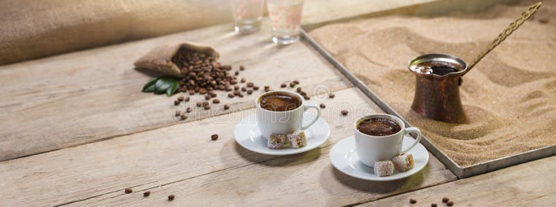 Turkish coffee stock image. Image of cook, heat, cafes - 209031883