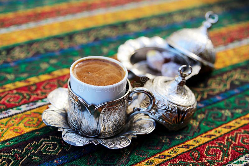 Turkish Coffee stock photo. Image of drink, arabic, turkey - 100340234