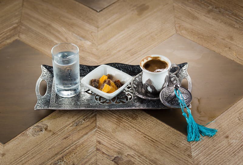 Turkish Coffee Turkish Restaurant Menu Stock Photo - Image of flavor ...