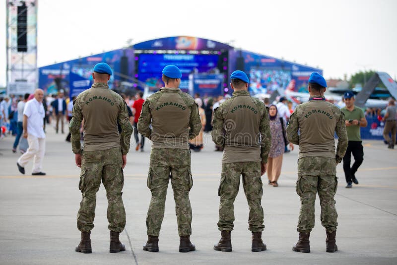 Turkish Commandos in Uniform at Teknofest Ankara. Editorial Image ...