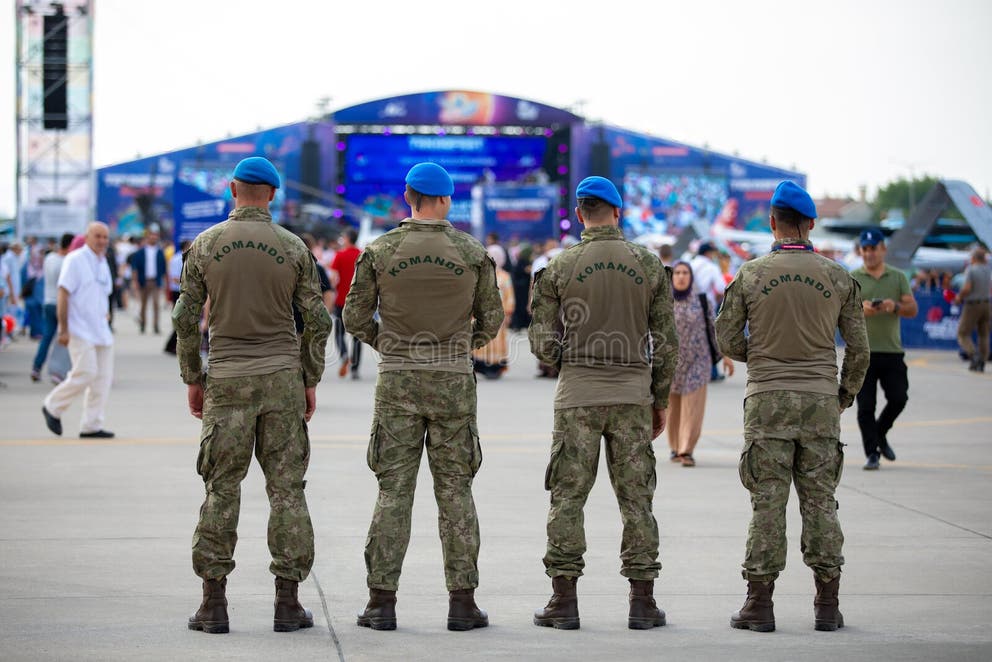 Turkish Commandos in Uniform at Teknofest Ankara. Editorial Image ...