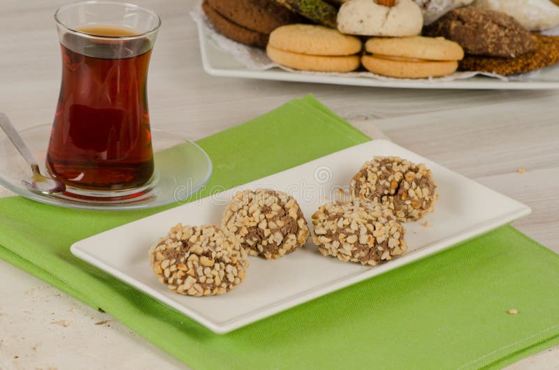 Turkish Cookie from Turkish Cuisine Stock Photo - Image of burger ...