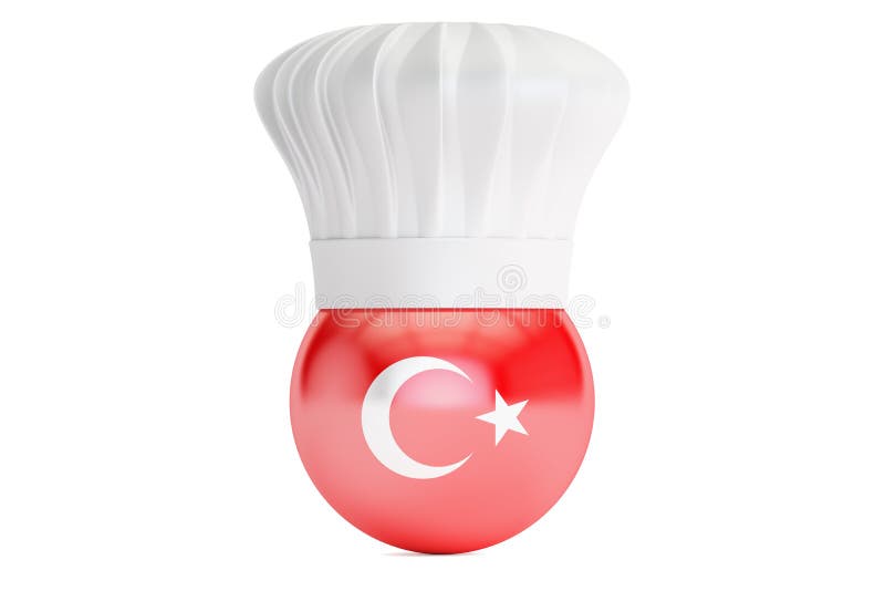 Turkish Cuisine Concept. Plate with Map of Turkey. 3D Rendering Stock ...