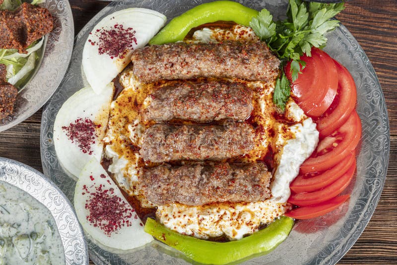 Turkish Cuisine Yogurt Kebab. Turkish Yogurt Kebab Made from Adana ...