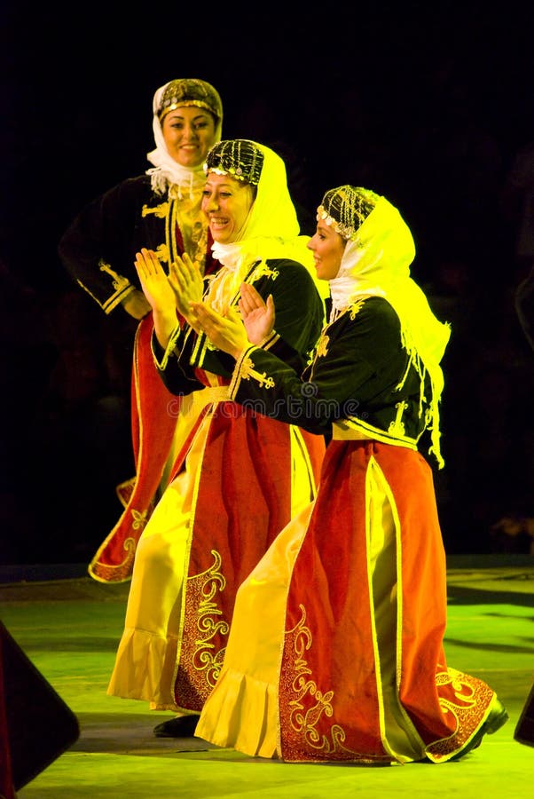 Turkish dancers editorial stock photo. Image of stage - 10358143
