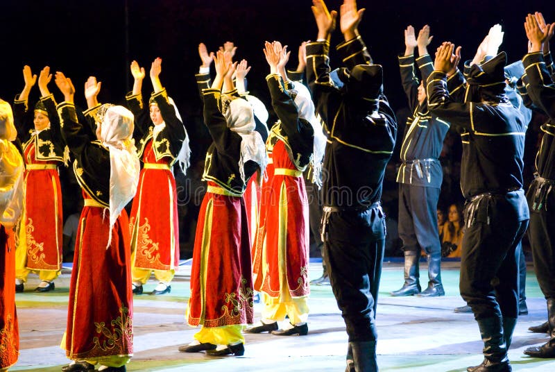 Turkish dancers editorial stock photo. Image of stage - 10358143