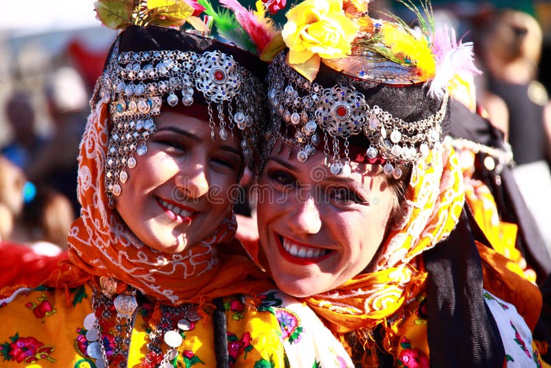 Turkish dancers editorial photo. Image of orange, dancers - 18059586