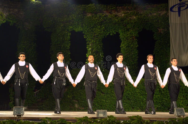 Turkish dancers editorial stock photo. Image of stage - 10358143
