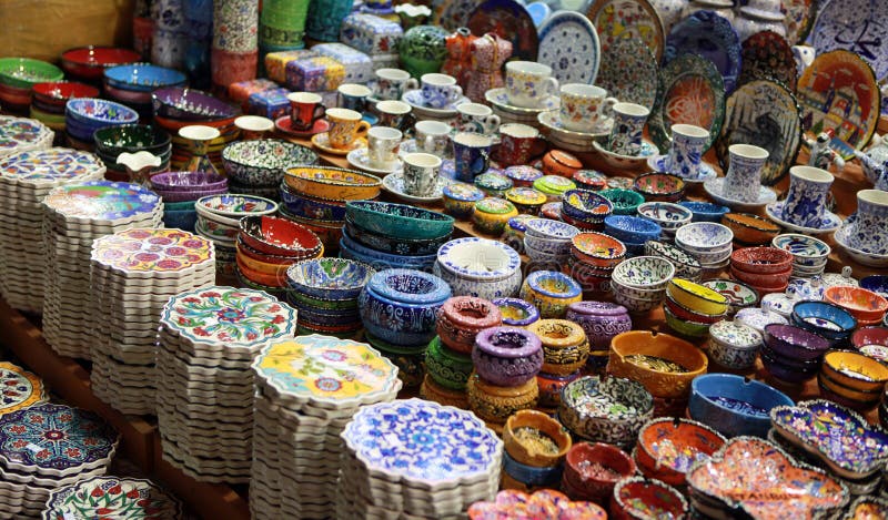 Turkish Decorative Porcelain Object Stock Image - Image of turkey ...