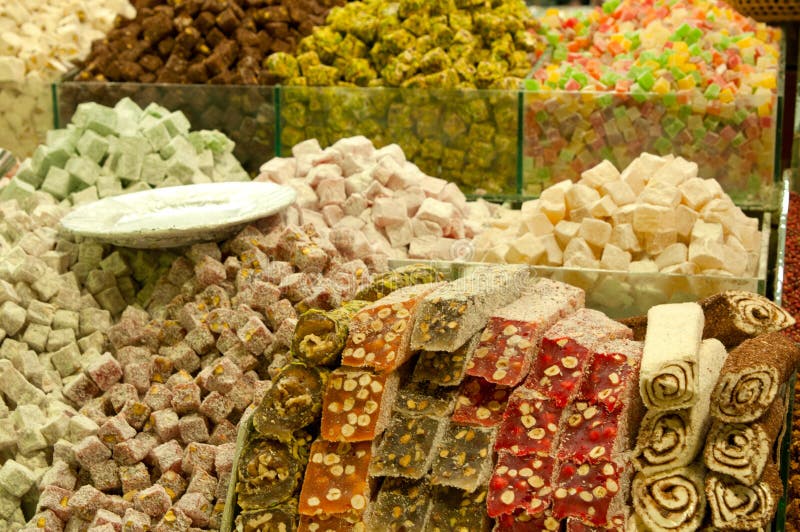 Turkish Delight stock image. Image of round, diet, lukum - 14662341