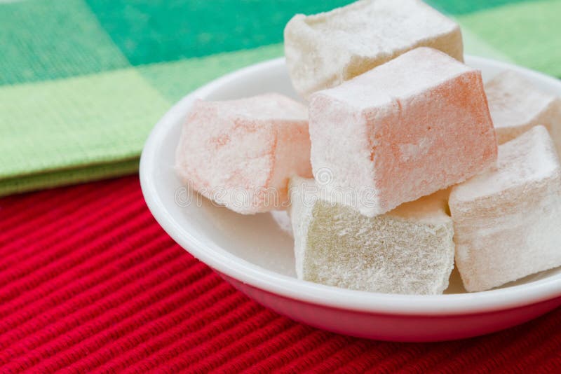 Turkish delight stock photo. Image of foods, pink, square - 29719612
