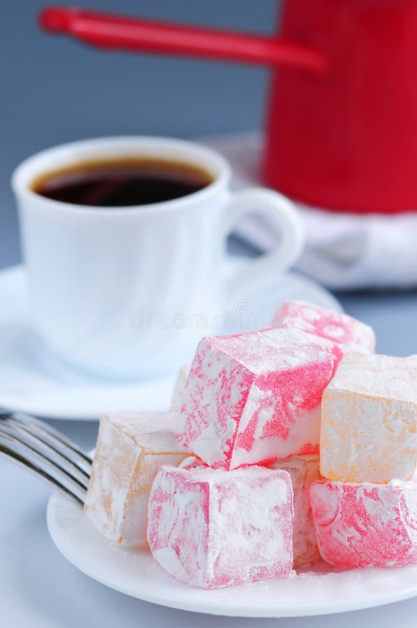 Turkish delight stock photo. Image of foods, pink, square - 29719612
