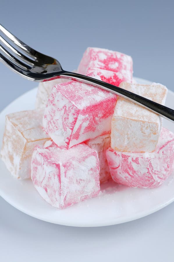 Turkish delight stock photo. Image of foods, pink, square - 29719612