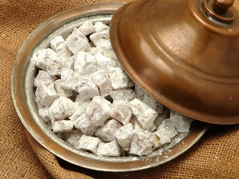 Turkish delight stock photo. Image of sweet, bowl, confectionery - 7762166