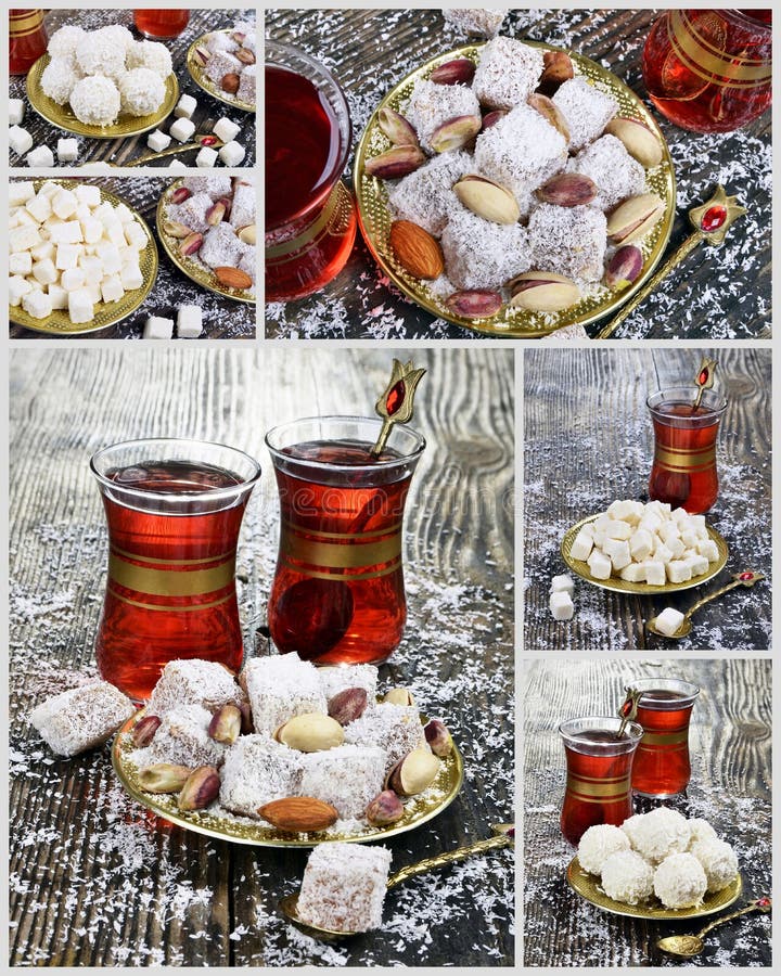 Turkish Delight with Coconut Stock Image - Image of candy, ball: 85819551