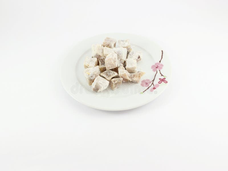 Turkish delight in dish stock image. Image of sugar, turkish - 33031985