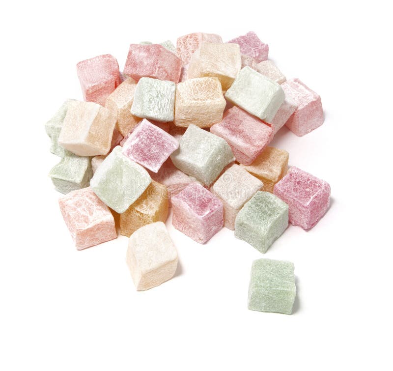 Turkish delight isolated stock photo. Image of delight - 32989696