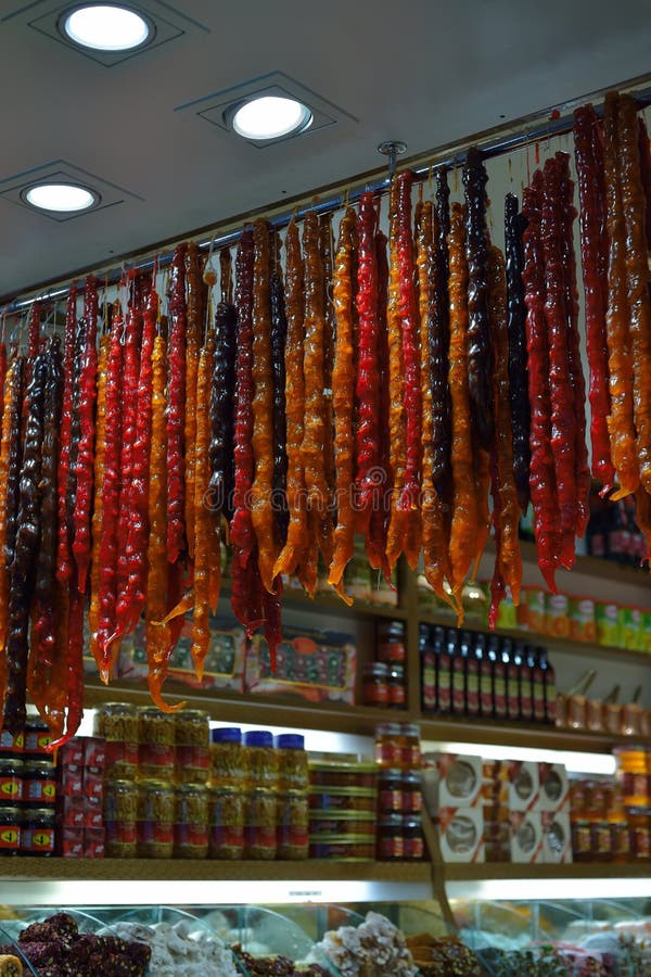 Turkish Delight in Istanbul Bazaar Stock Image - Image of cardamon ...