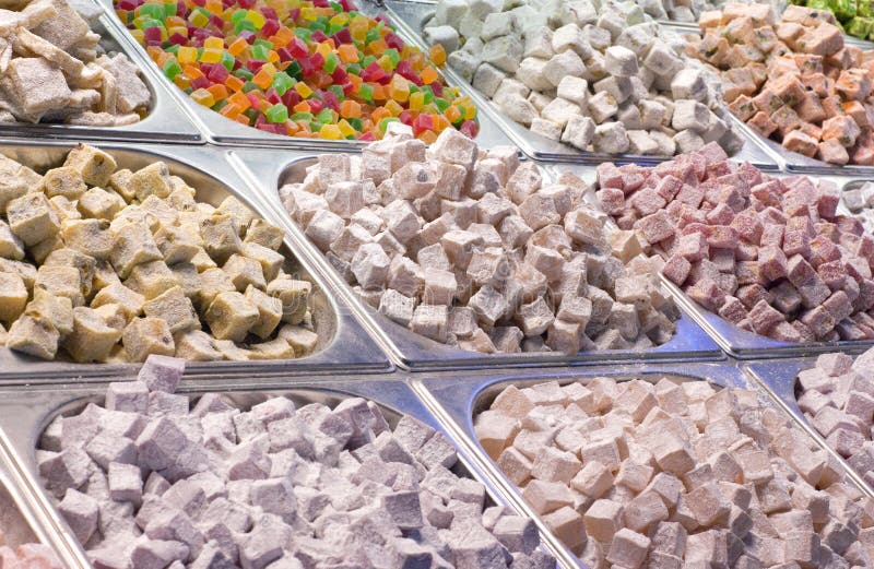 Turkish Delight in Istanbul Grand Bazaar Stock Image - Image of ...