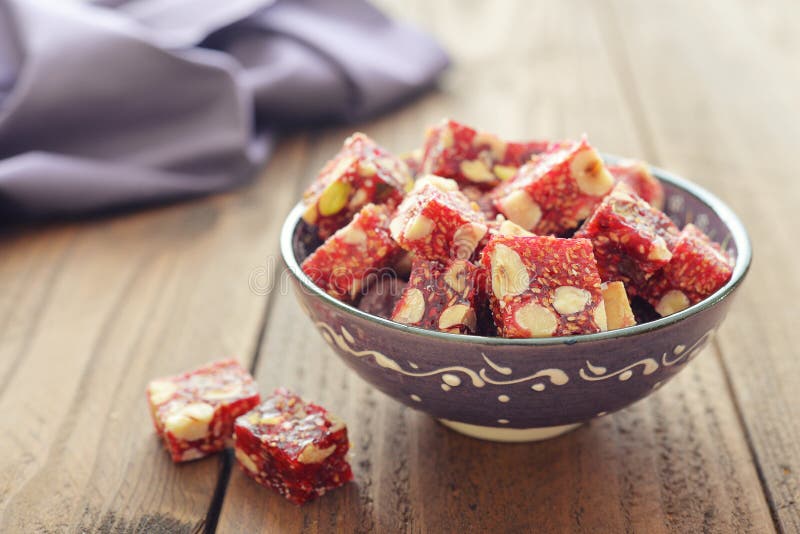 Coffee and Turkish Delight in a Copper Cups Stock Photo - Image of ...