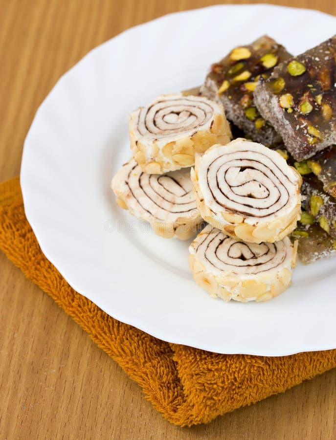 Turkish Delight Sweet Taste Delicious Stock Image - Image of plate ...