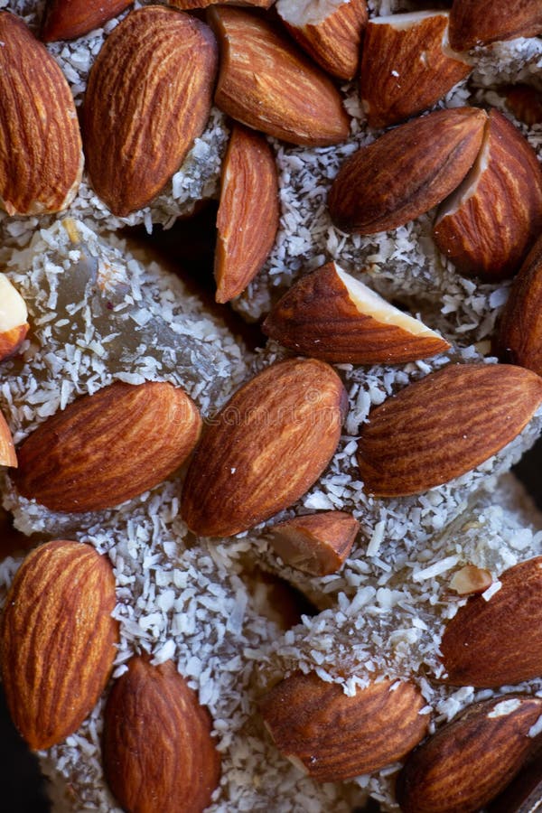Turkish Delight Sweets Stand on the Table Close-up Stock Image - Image ...