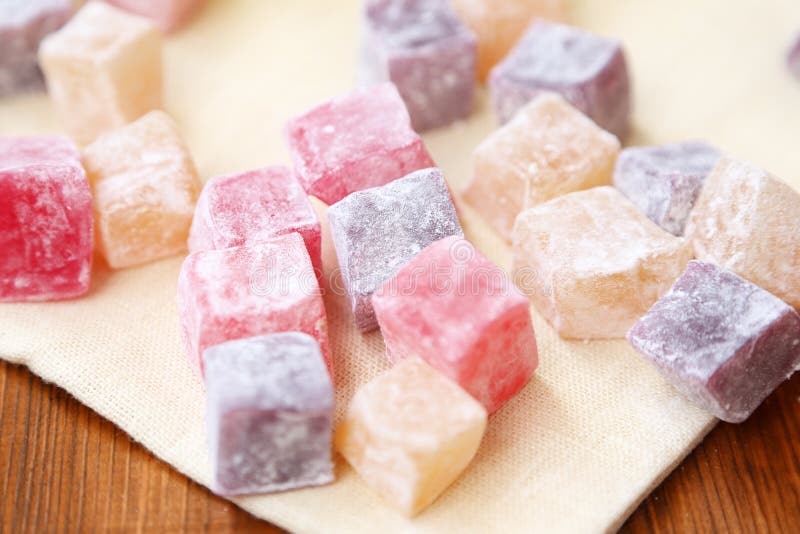 Turkish delight stock photo. Image of snack, food, powdered - 39803008