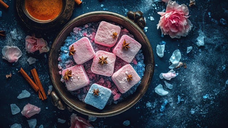 Turkish Delights Lokum, Rose Flavor AI Generated Image Stock ...