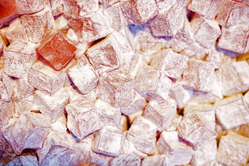 Turkish Delights in Retail Shop Stock Photo - Image of persian, powder ...