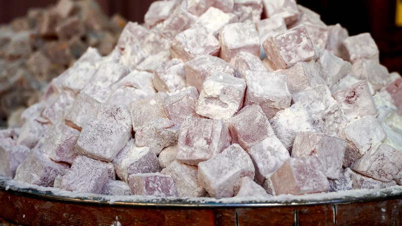 Turkish Delights Which are Kind of Traditional Candy of Turkey Stock ...