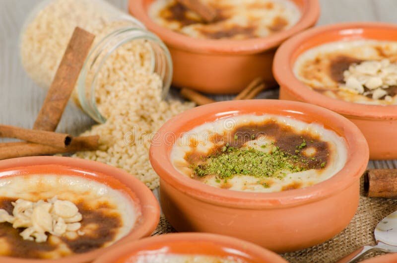 Turkish Dessert from Turkish Cuisine Sutlac Stock Photo - Image of ...