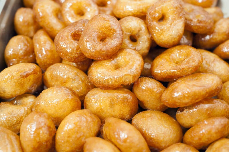 Turkish dessert Lokma stock image. Image of tasty, refreshment - 51928907