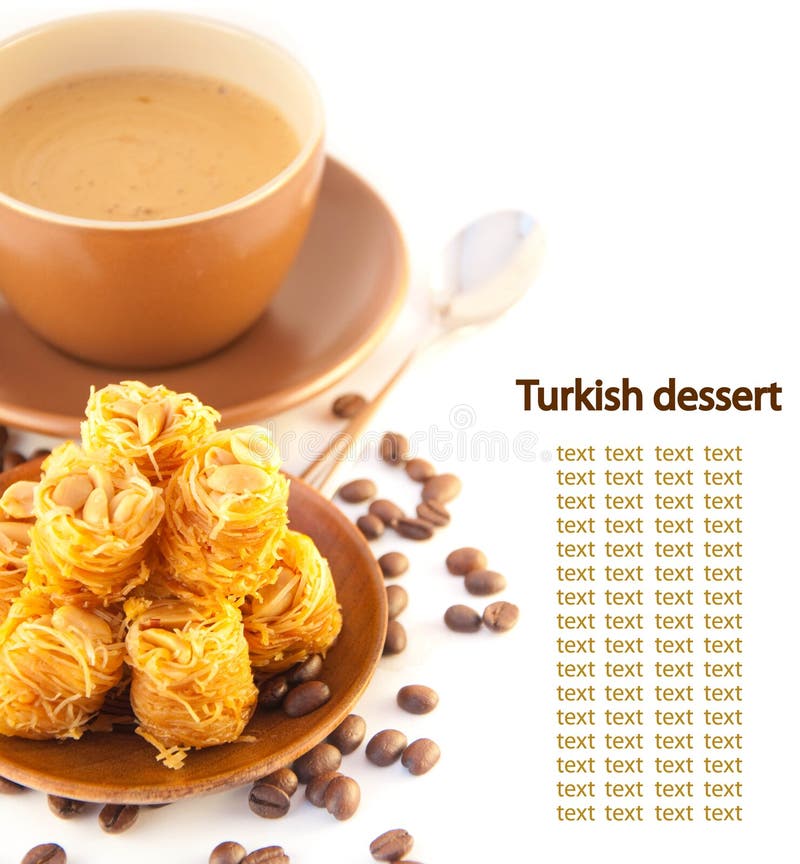 Turkish Dessert, Pie from Coffee Stock Image - Image of culture ...