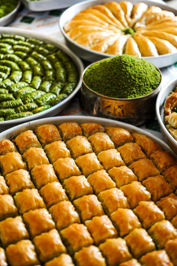 Turkish desserts stock photo. Image of green, delicious - 64859402