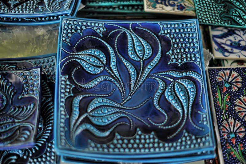 Turkish dishware stock image. Image of artisan, detail - 42667235