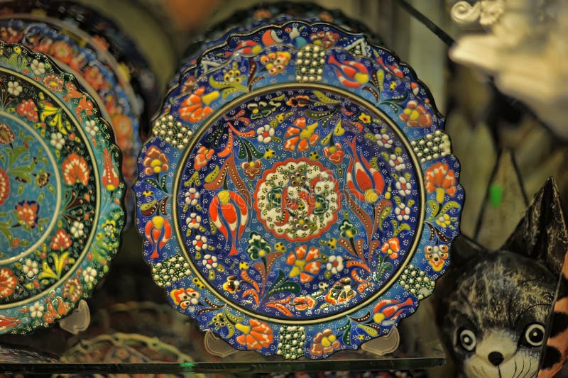 Turkish dishware stock image. Image of detail, abstract - 42714519